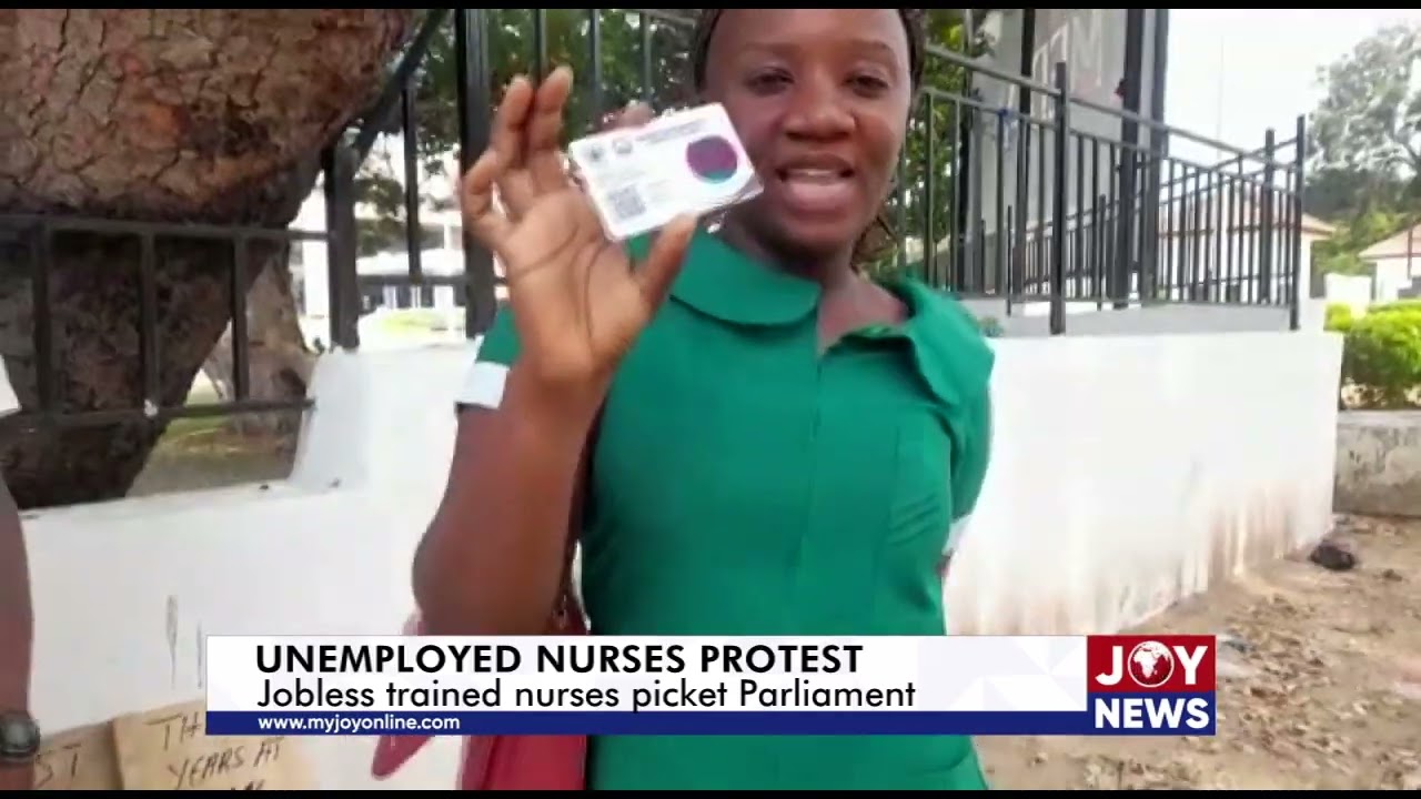 Trained nurses storm Parliament to demand urgent employment ...