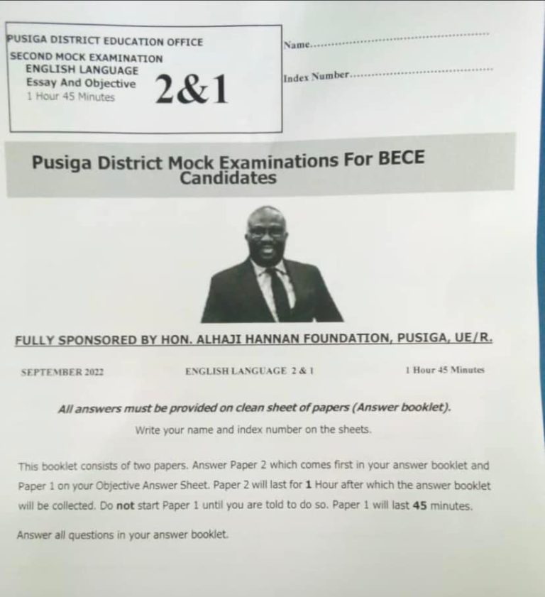 Akufo-Addo's appointee accused of branding BECE mock exams paper with ...