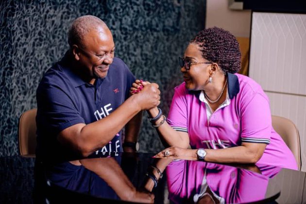 Mahama's sweet message to Lordina as they celebrate 33 years of marriage