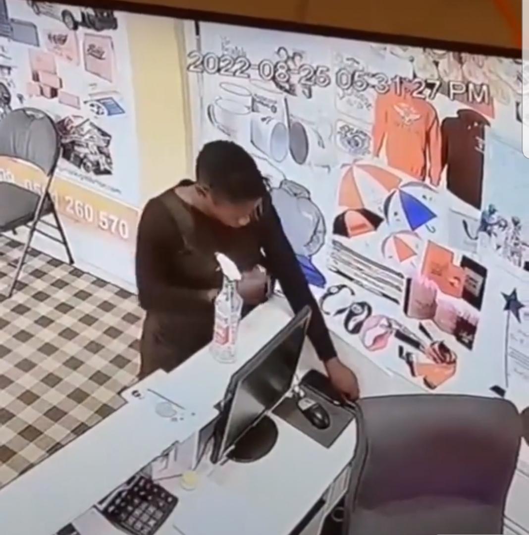 CCTV captures lady stealing in an office [Video] - Adomonline.com