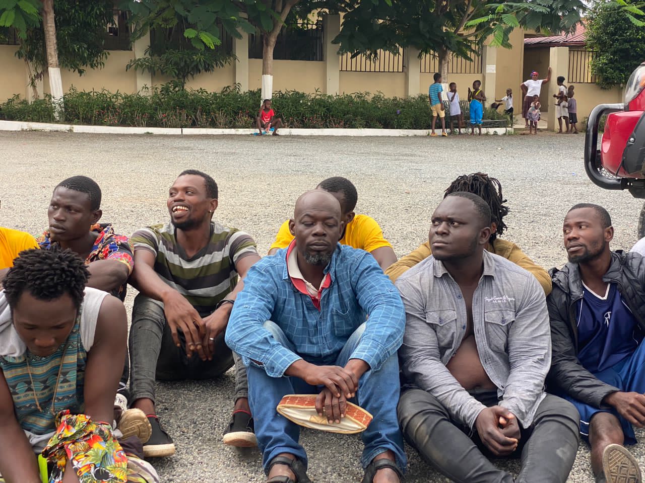 10 suspected land guards arrested near Nsawam [Photos] - Adomonline.com