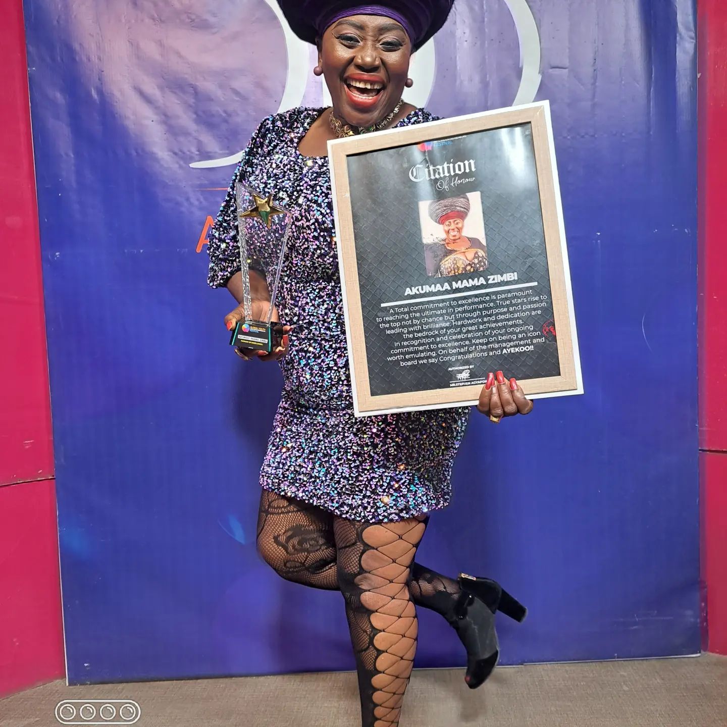 Akumaa Mama Zimbi honoured with 'Woman of Excellence' award [Photos ...