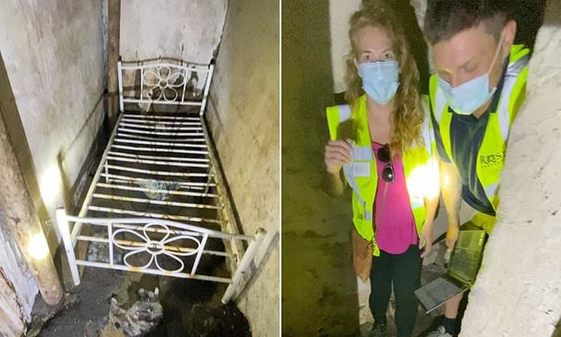 Couple discover creepy hidden room behind wall in their new home ...