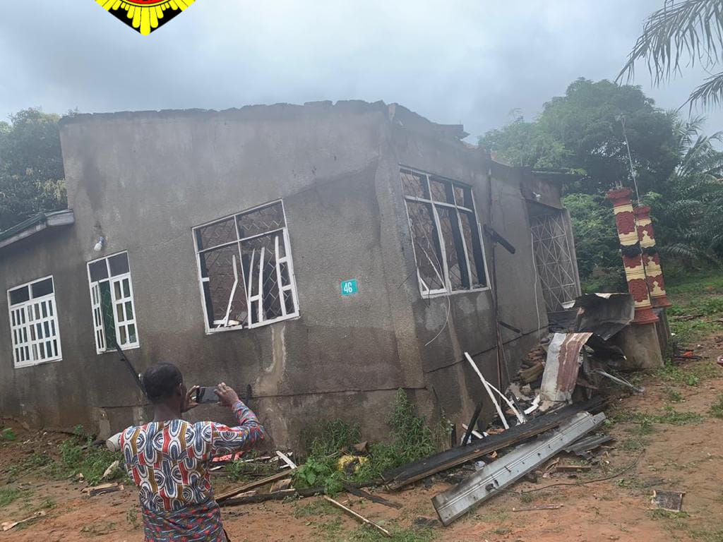 Tenants escape death as fire destroys house at Anyaa [Photos ...
