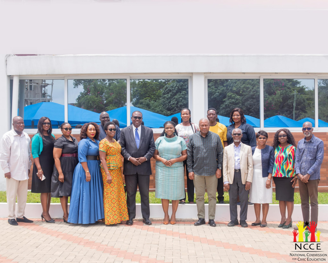 NCCE boss pays courtesy call on Mahama - Adomonline.com