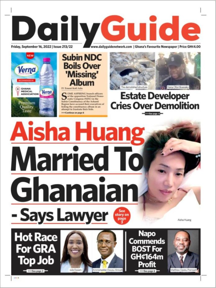 Newspaper Headlines: Friday, September 16, 2022 - Adomonline.com