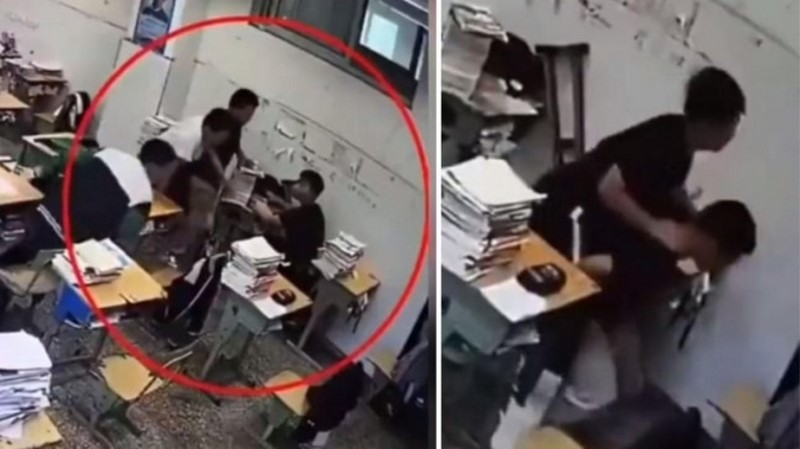 Emotional video of student helping injured friend evacuate during ...