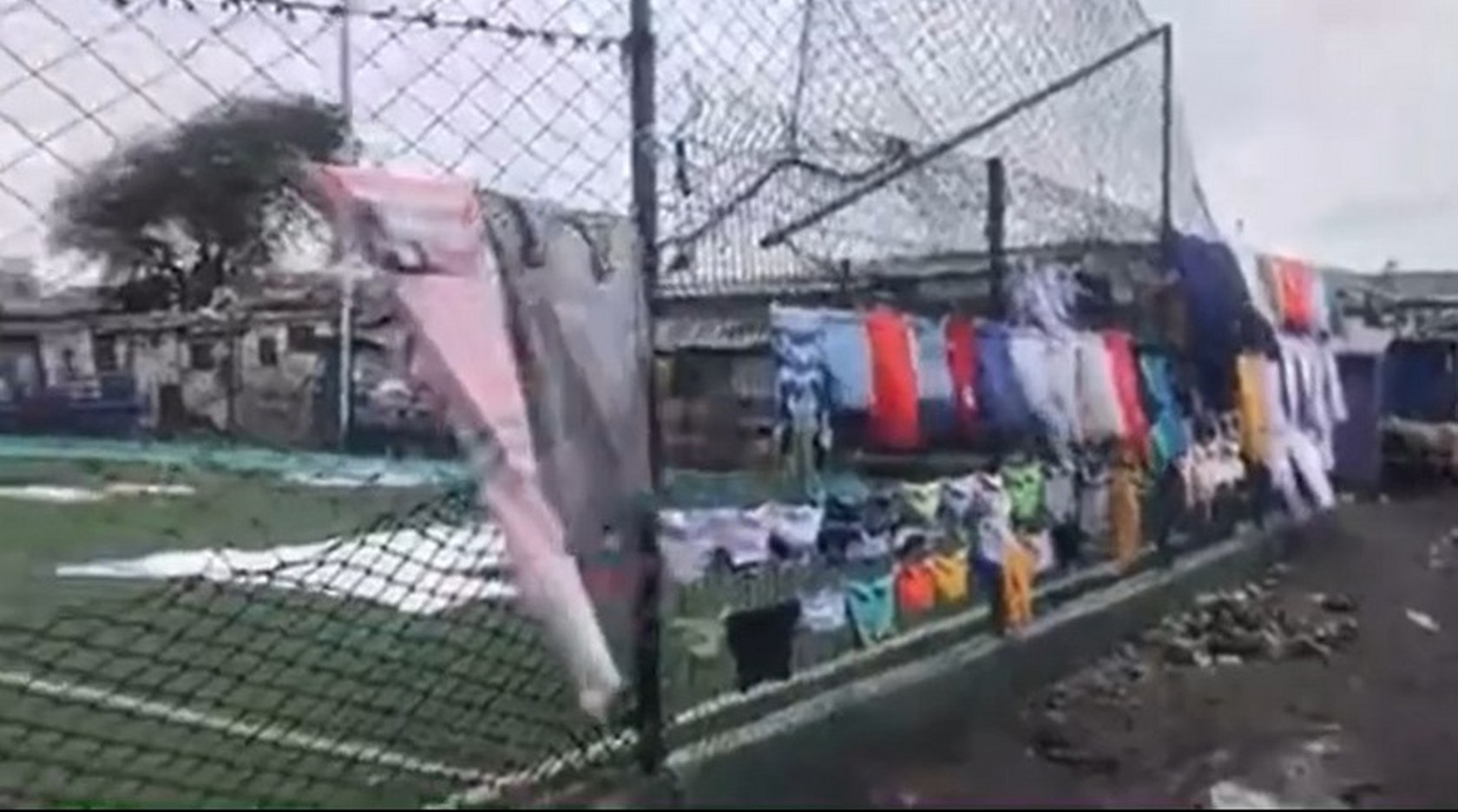 Anger as Bukom residents dry clothes on newly built Astroturf [Video ...