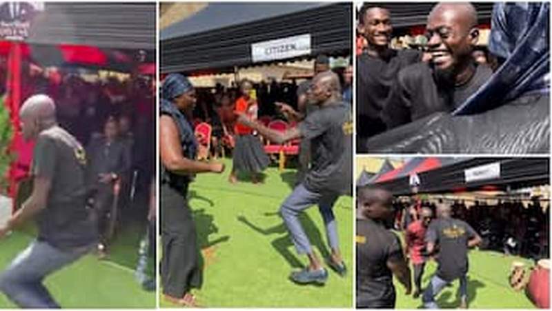 Lil Win storms funeral grounds; displays wild dance moves - Adomonline.com