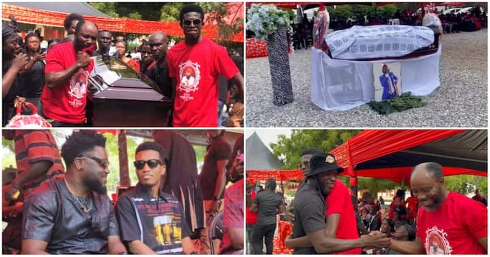 Tears flow as Big Akwes, Bediide, other actors carry Baba Spirit's ...
