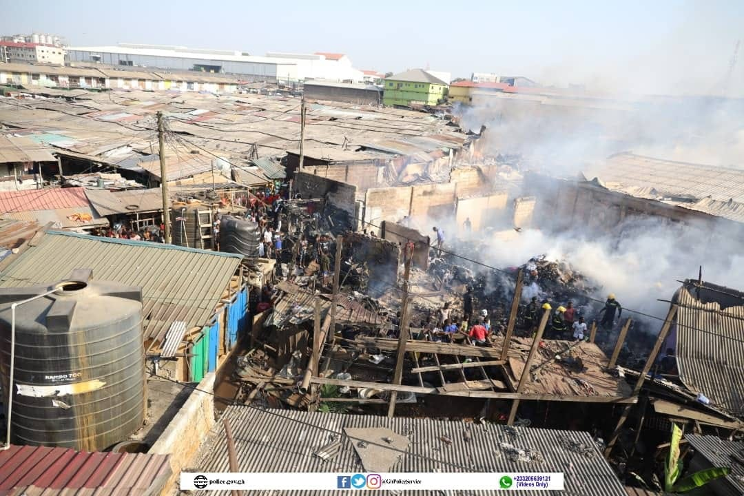 Kantamanto fire: Police deployed to prevent possible looting [Photos ...