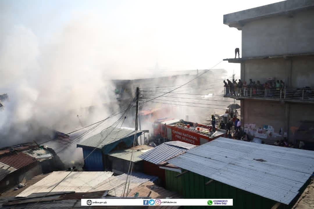 Kantamanto fire: Police deployed to prevent possible looting [Photos ...