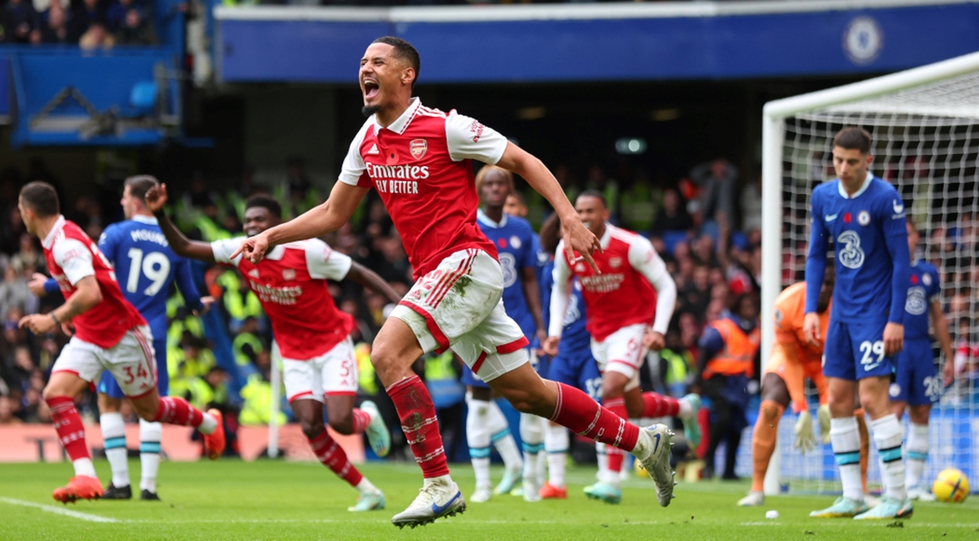 Gabriel goal at Chelsea sends Arsenal back to the top - Adomonline.com