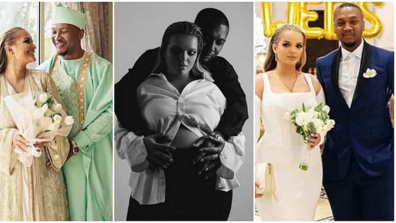 Beautiful photos drop as Mahama's son and Algerian wife welcome their ...