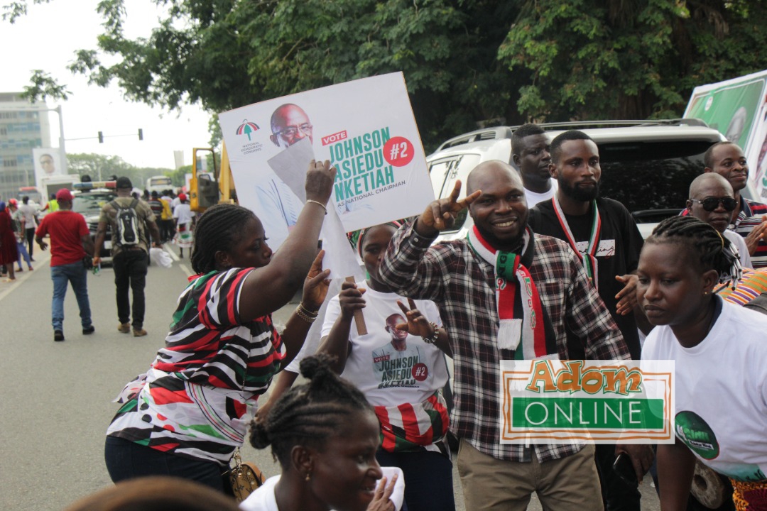 NDC Decides: Delegates gather momentum at entrance of Stadium [Photos ...
