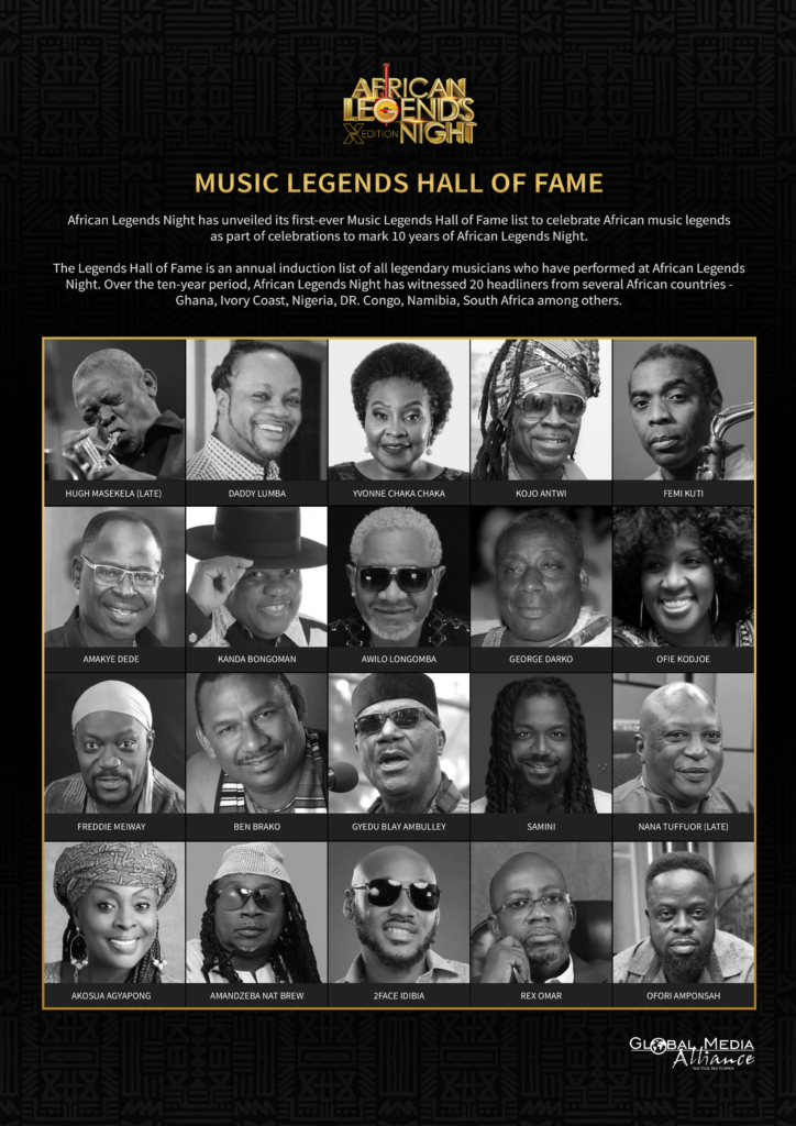 African Legends Night unveils Music Legends Hall of Fame - Adomonline.com
