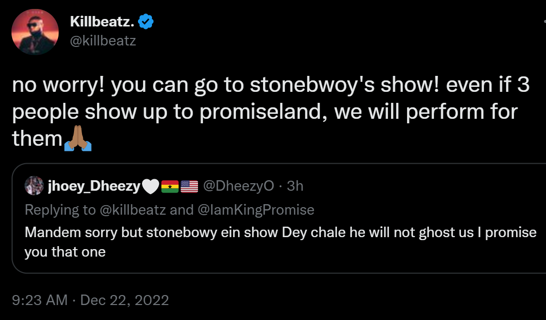 Even if 3 people show up he'll perform - Killbeatz on King Promise's ...