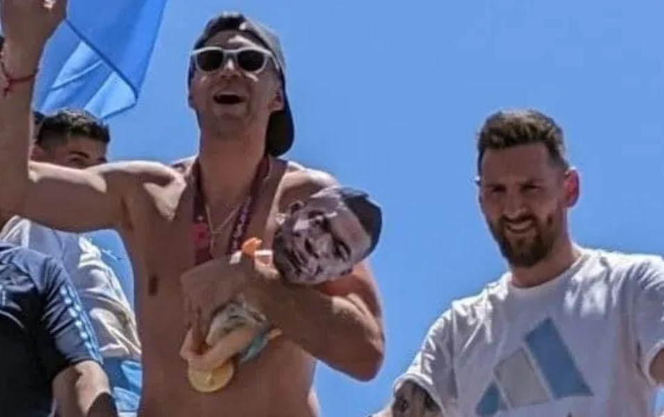 Argentina goalkeeper reignites Mbappe feud with baby doll taunt next to ...