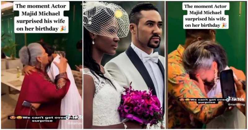 Majid Michel causes stir after pulling a beautiful surprise on wife on ...