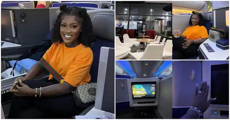 Fella Makafui sends strong message to haters as she flies in lavish flight - Adomonline.com