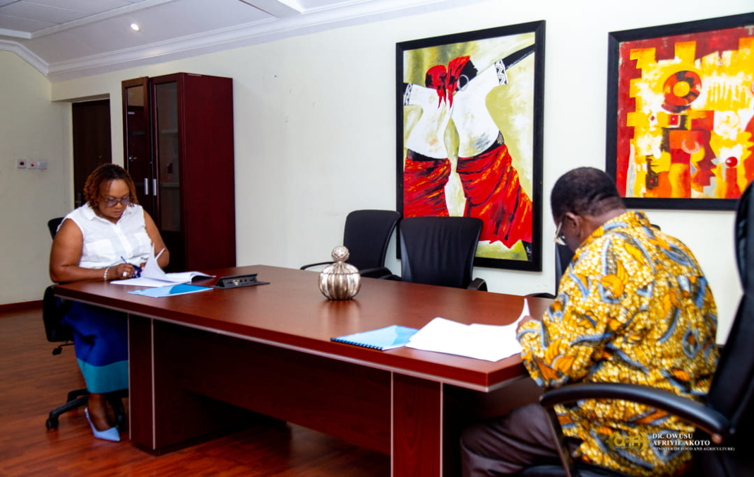 Dr Afriyie Akoto hands over Agric Ministry to Hawa Koomson [Photos ...