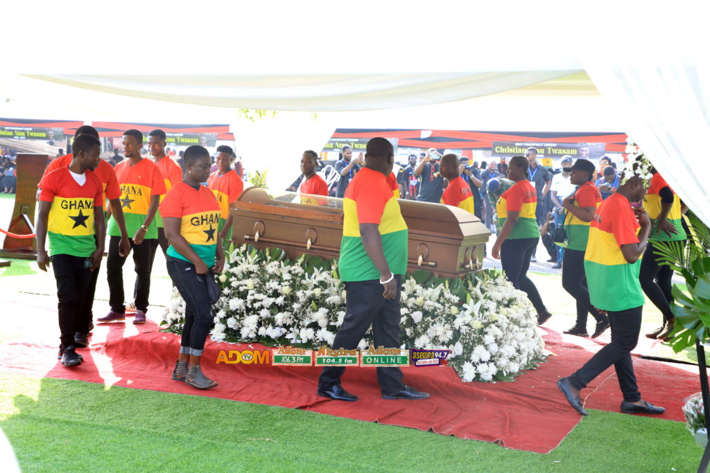 Supporters union lift morale with powerful jama at Atsu's funeral ...