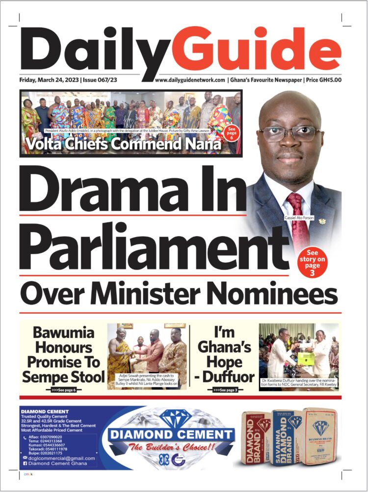 Newspaper Headlines: Friday, March 24, 2023 - Adomonline.com
