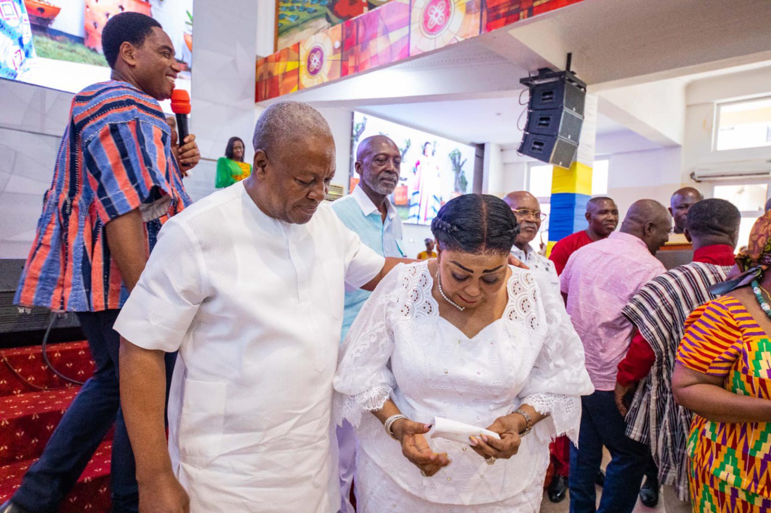 The surprise birthday party that left Lordina Mahama in tears [Photos ...