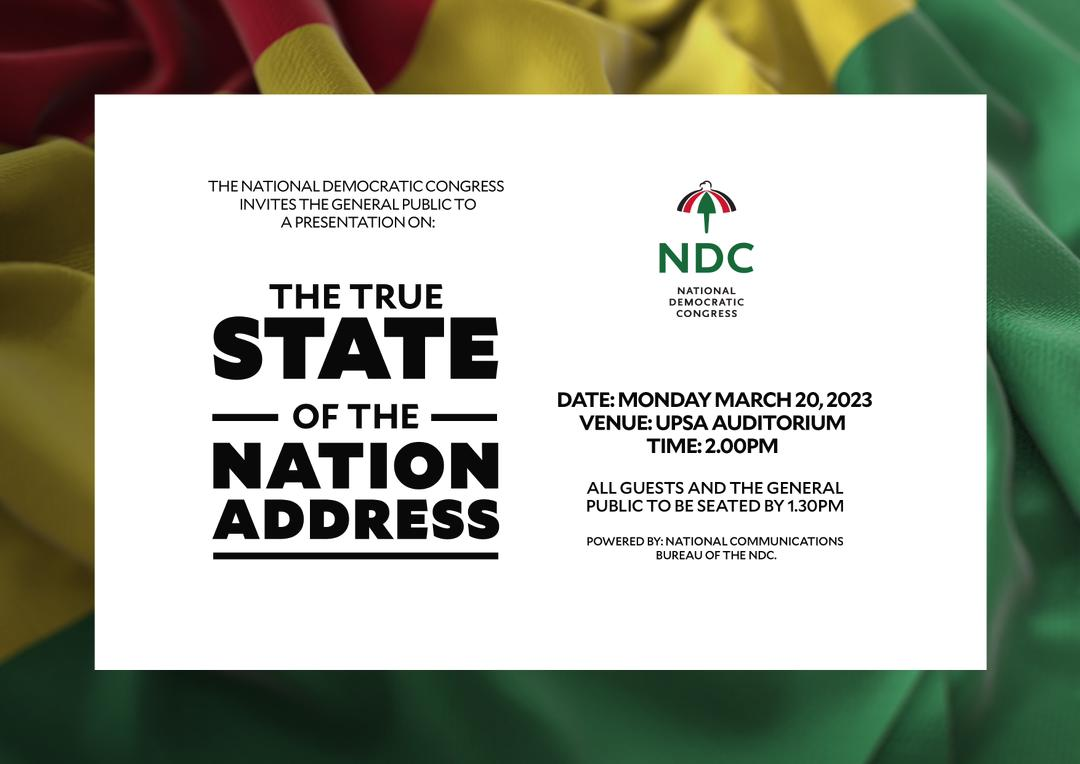 NDC delivers true State of the Nation today - Adomonline.com