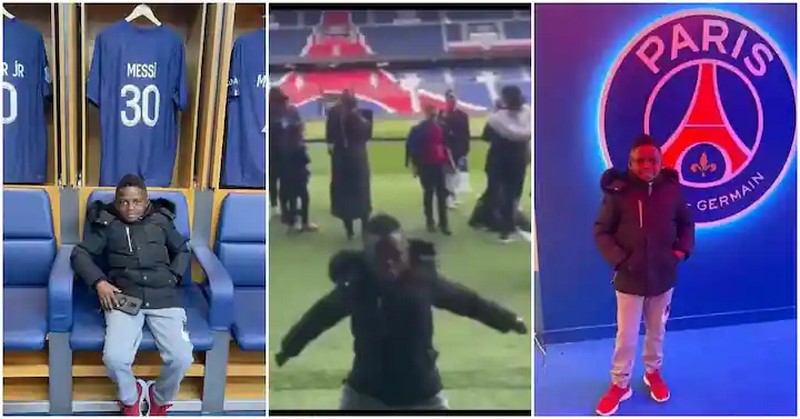 Yaw Dabo imitate Ronaldo's celebration 'Siuu' at Messi's Club; fans ...