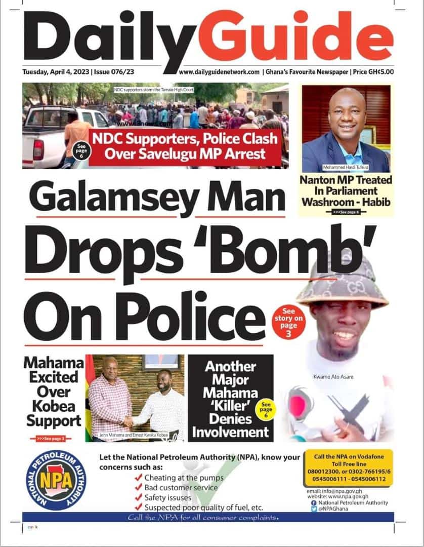 Newspaper Headlines: Tuesday, April 4, 2023 - Adomonline.com