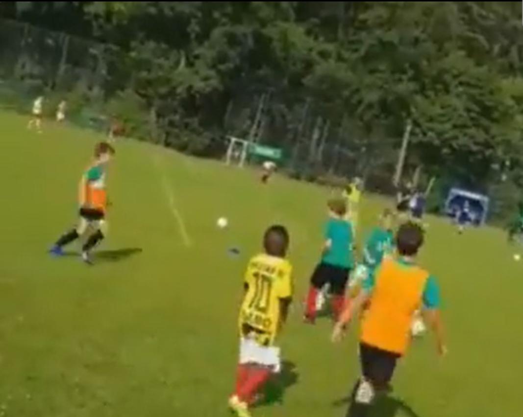 Yaw Dabo spotted playing soccer with Under 12 children in Germany ...
