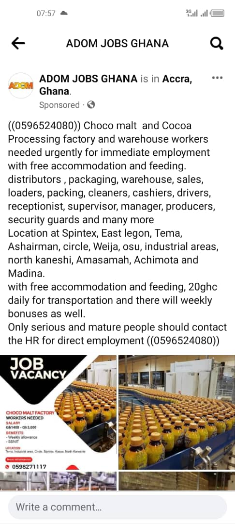 Disclaimer: 'Adom Jobs Ghana (Recruitment)' not subsidiary of Adom TV ...