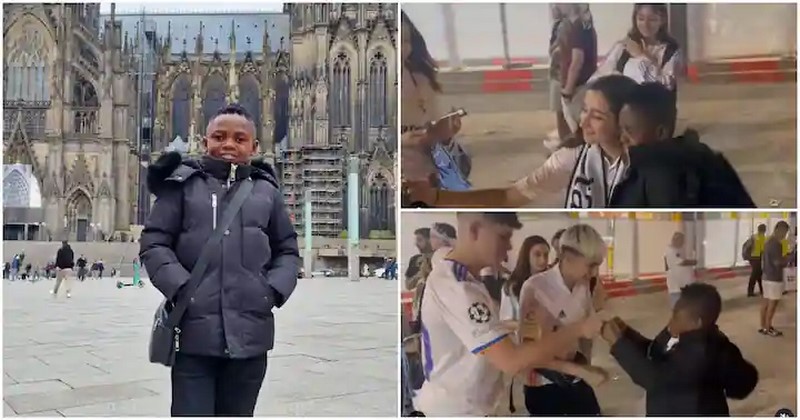 Yaw Dabo becomes a hot cake as Real Madrid fans flock to take photos ...