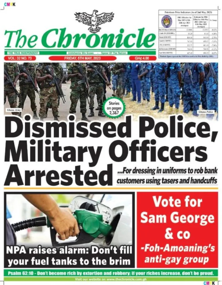 Newspaper Headlines: Friday, May 5, 2023 - Adomonline.com