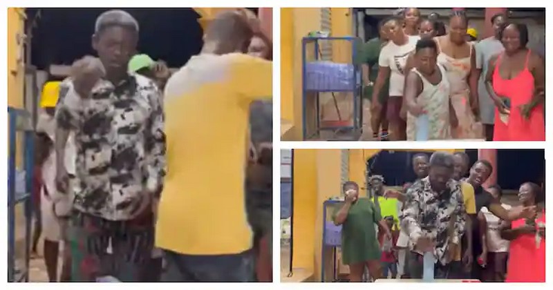 Wayoosi and Agya Koo's playful flip the bottle game stun fans ...