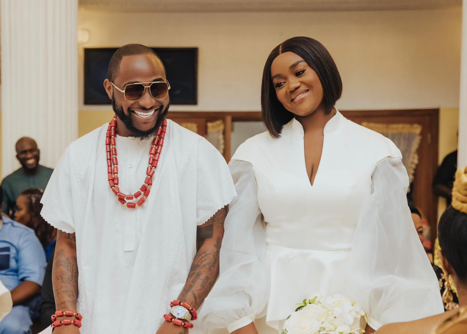 Stunning photos from Davido and Chioma's wedding finally pop up ...