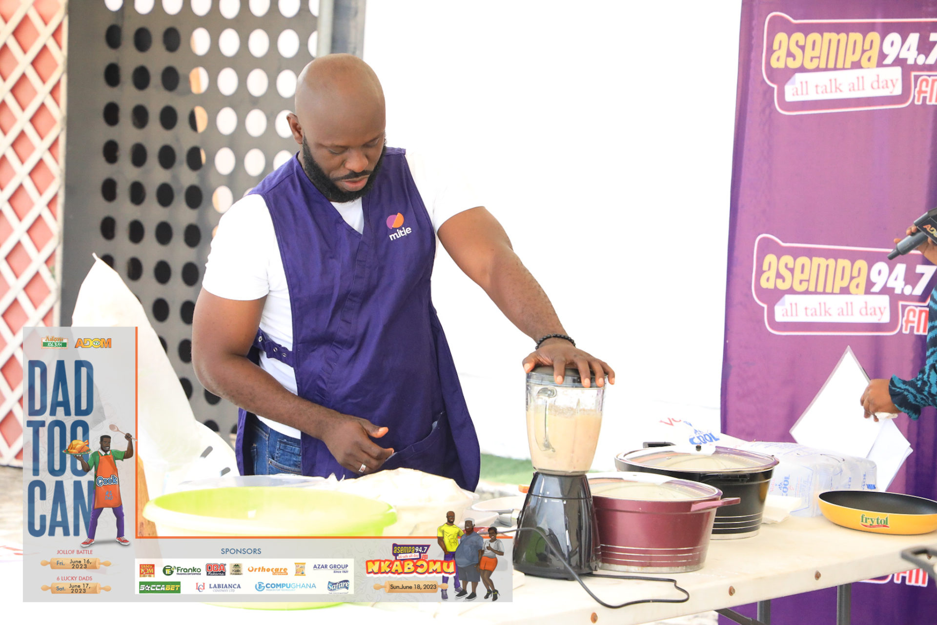 Adom FM Dad too can cook: Ampofo Adjei conquers Jerry Justice in ...