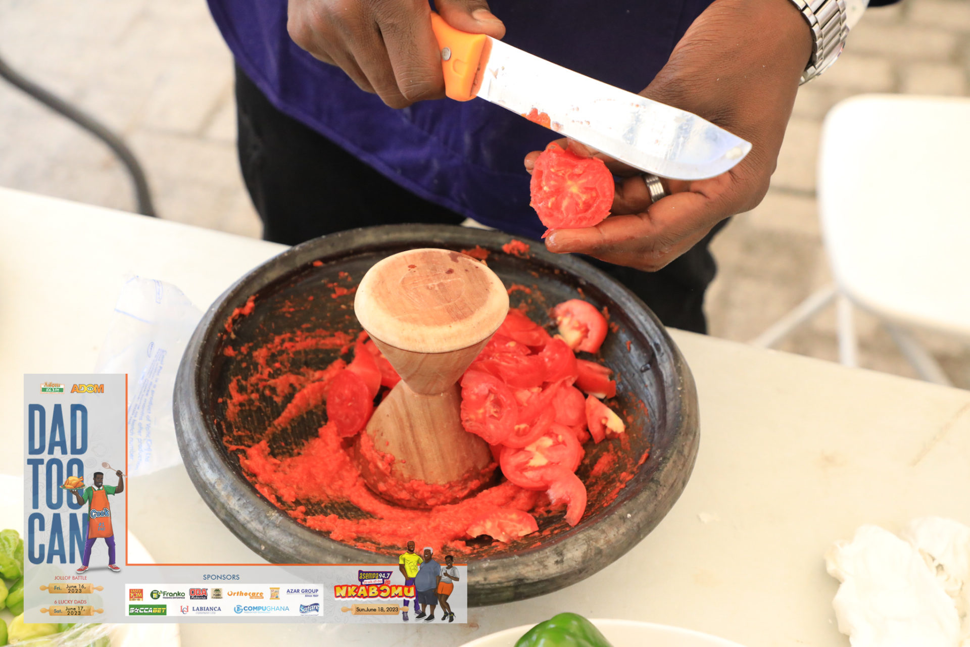 Adom FM Dad too can cook: Ampofo Adjei conquers Jerry Justice in ...