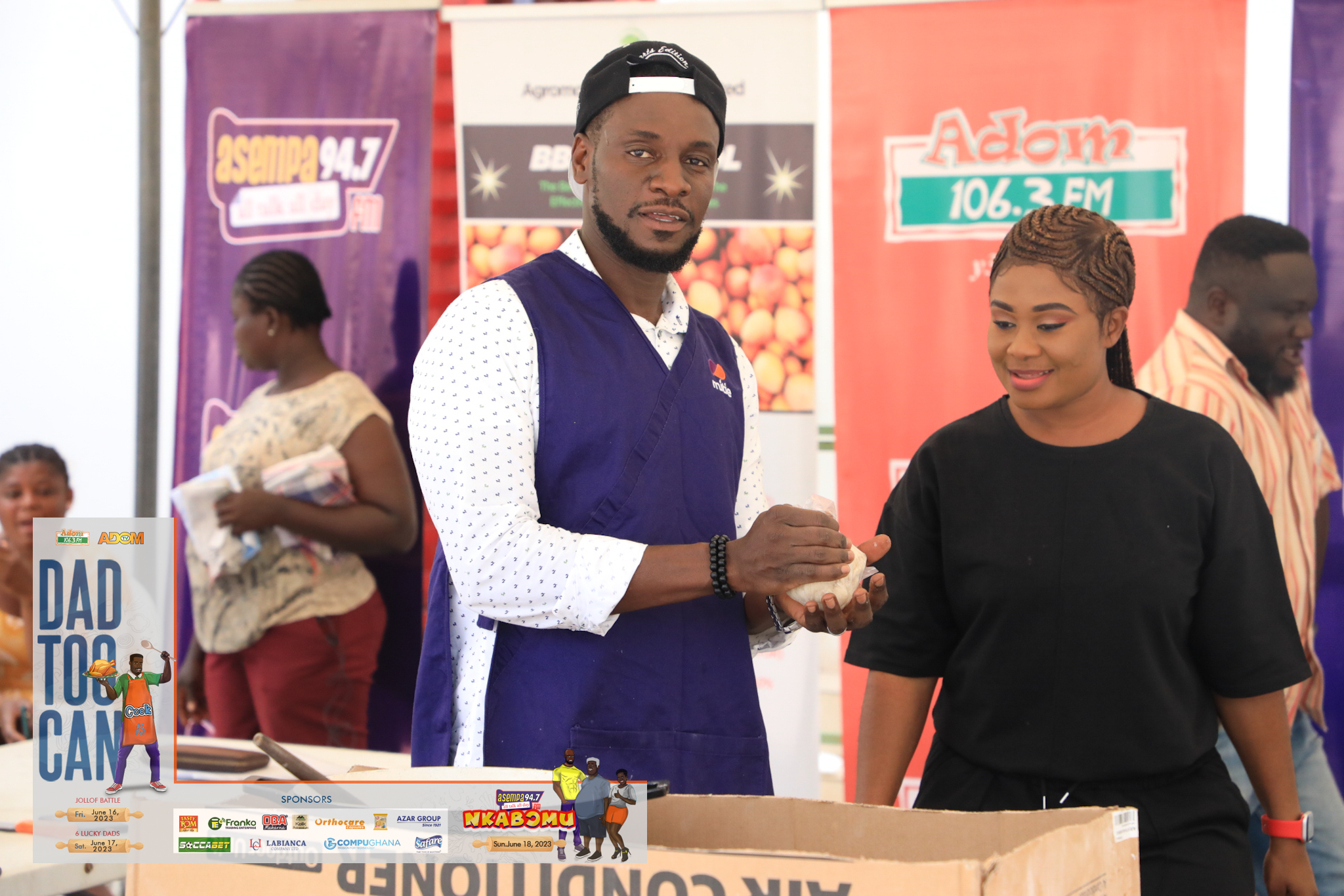 Adom FM Dad too can cook: Ampofo Adjei conquers Jerry Justice in ...