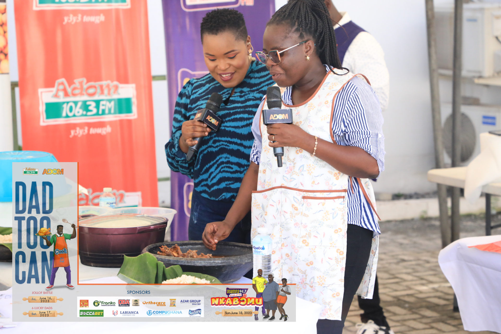 Adom FM Dad too can cook: Ampofo Adjei conquers Jerry Justice in ...