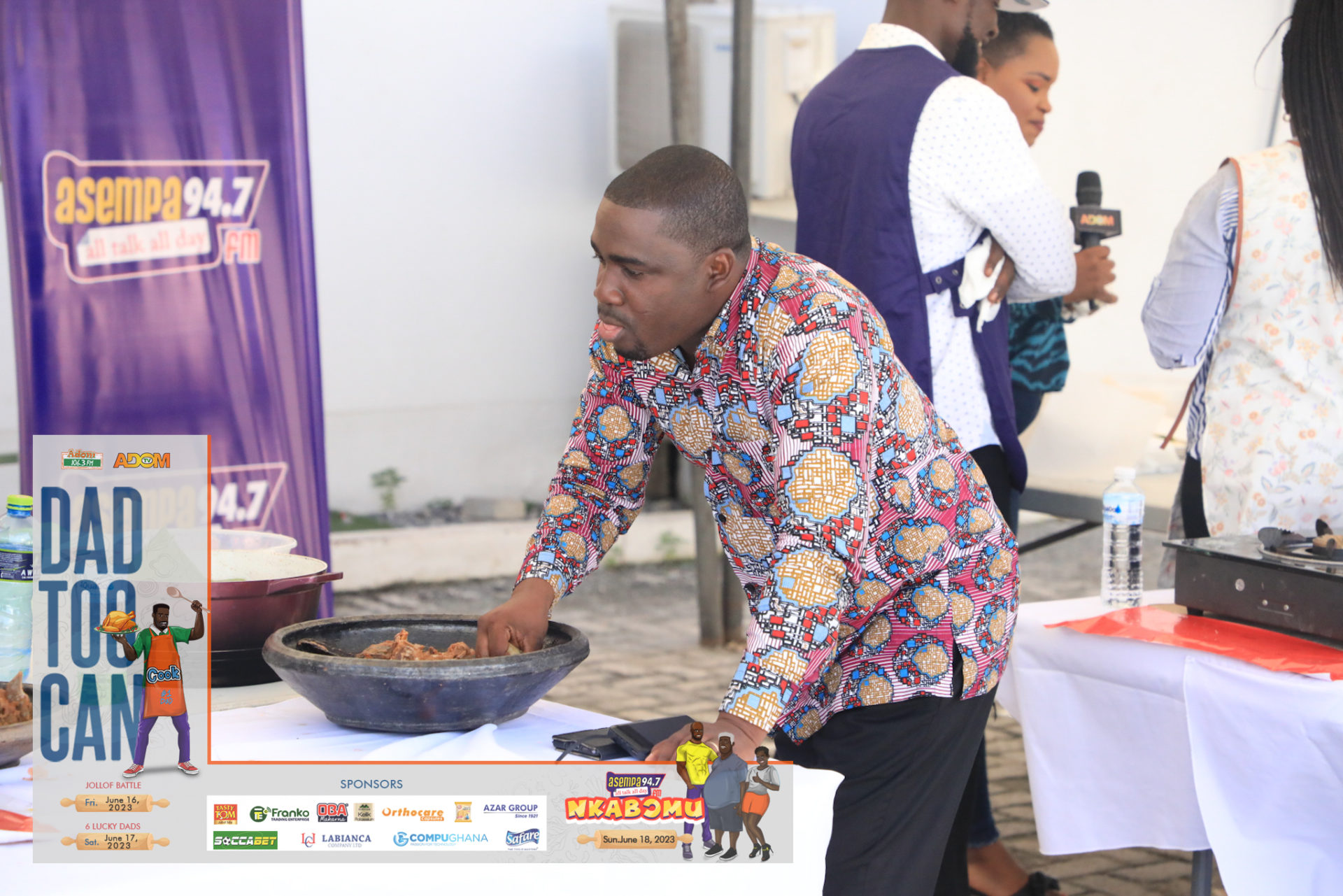 Adom FM Dad too can cook: Ampofo Adjei conquers Jerry Justice in ...