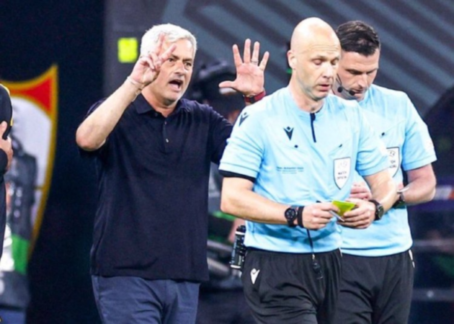 Referee Anthony Taylor attacked by Roma fans after Europa League defeat ...