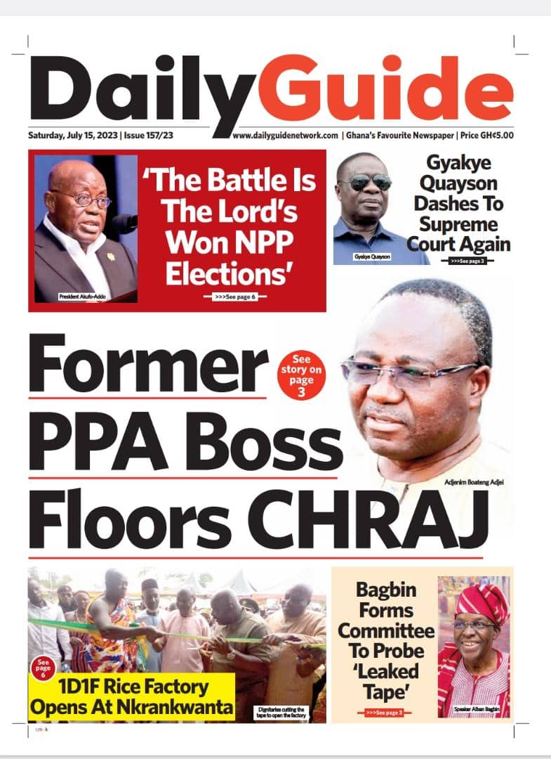 The Weekend's Newspaper Headlines - Adomonline.com