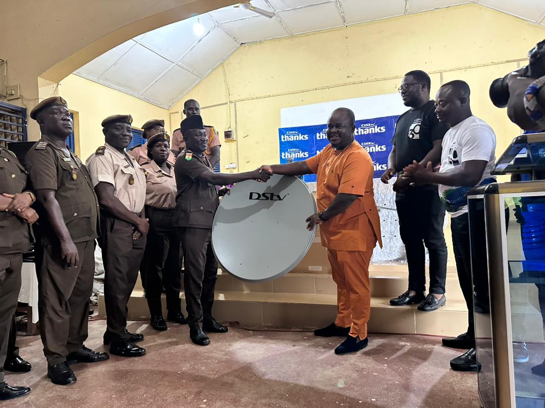 MultiChoice Ghana Presents DStv Decoder/TV to Senior Correctional ...