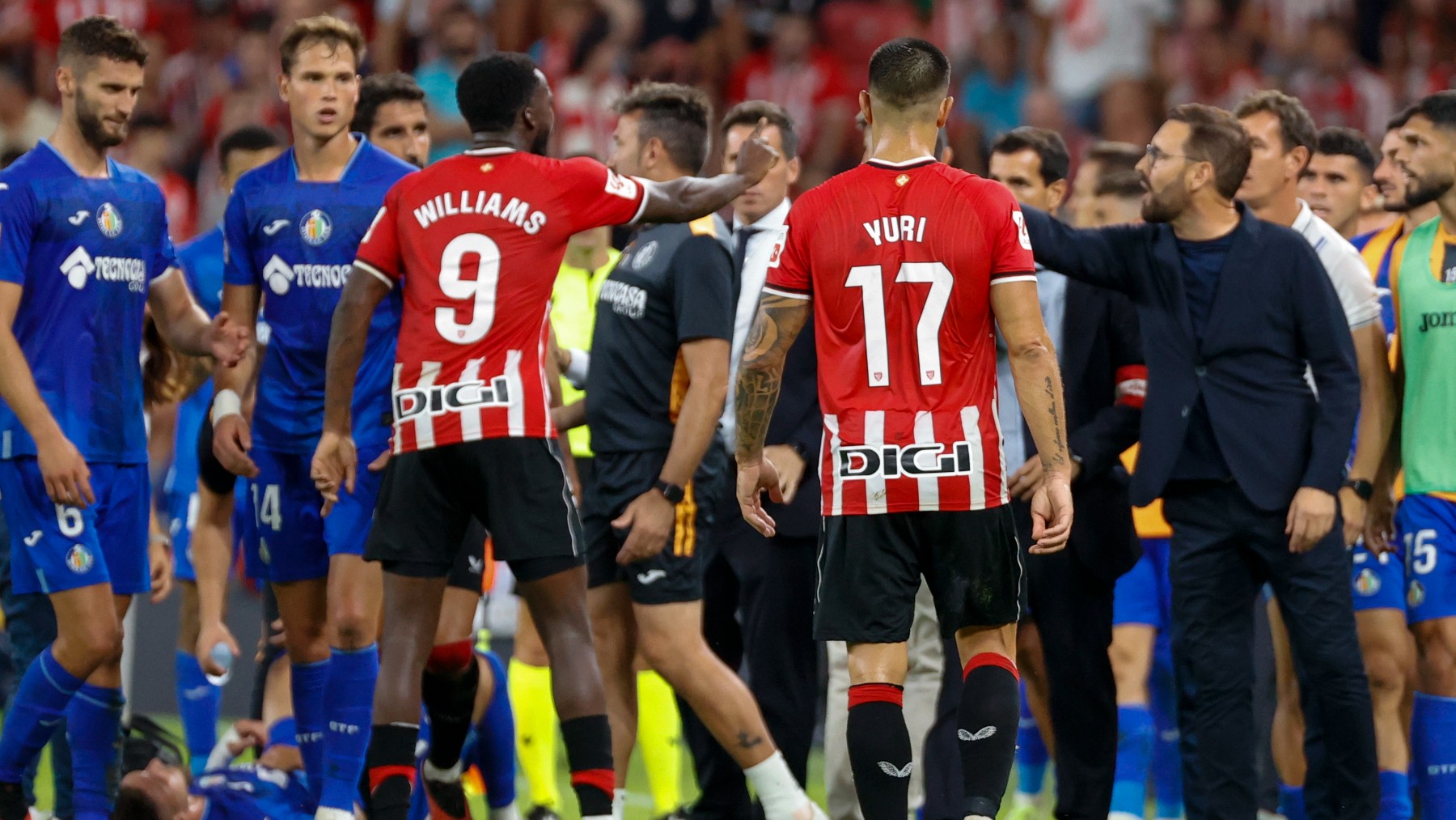 Inaki Williams gets into spat with Getafe Manager Jose Bordalas ...