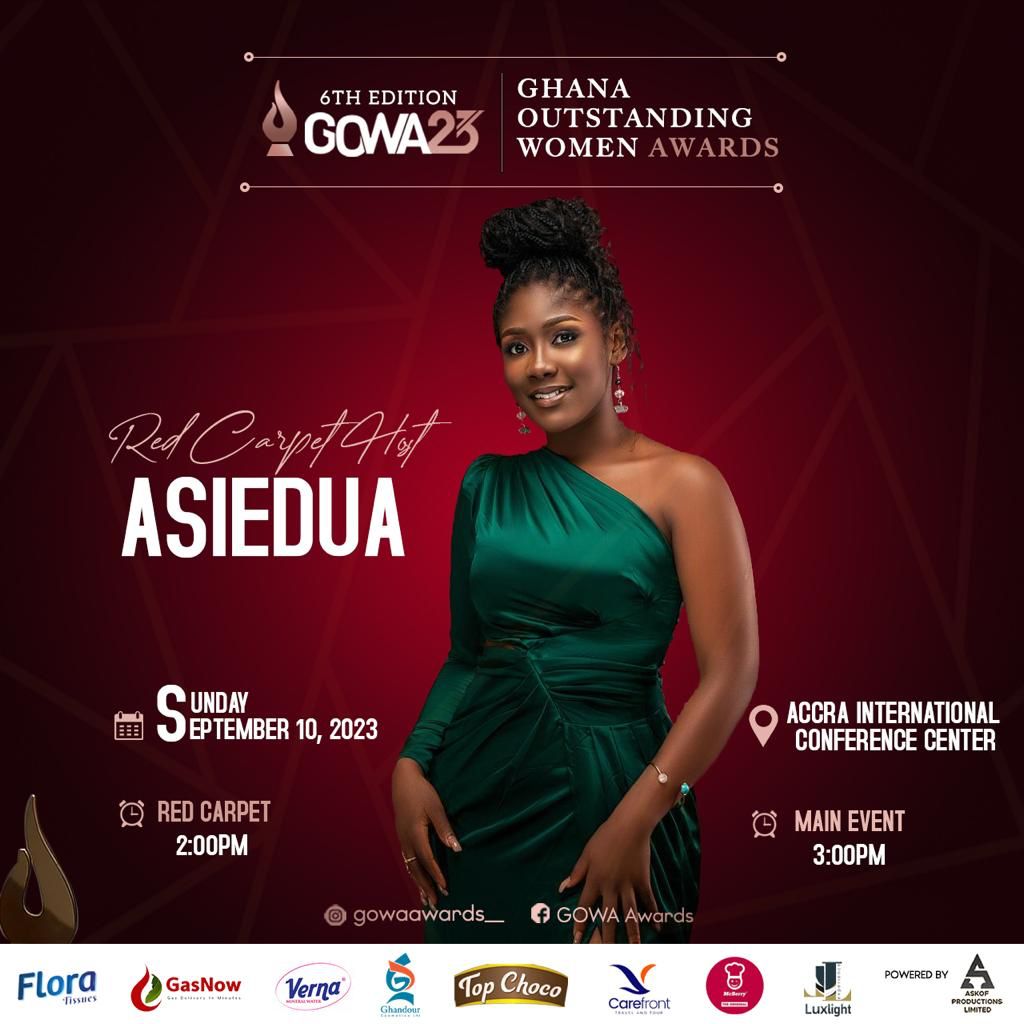 Asiedua takes over as GOWA 2023 red carpet host - Adomonline.com