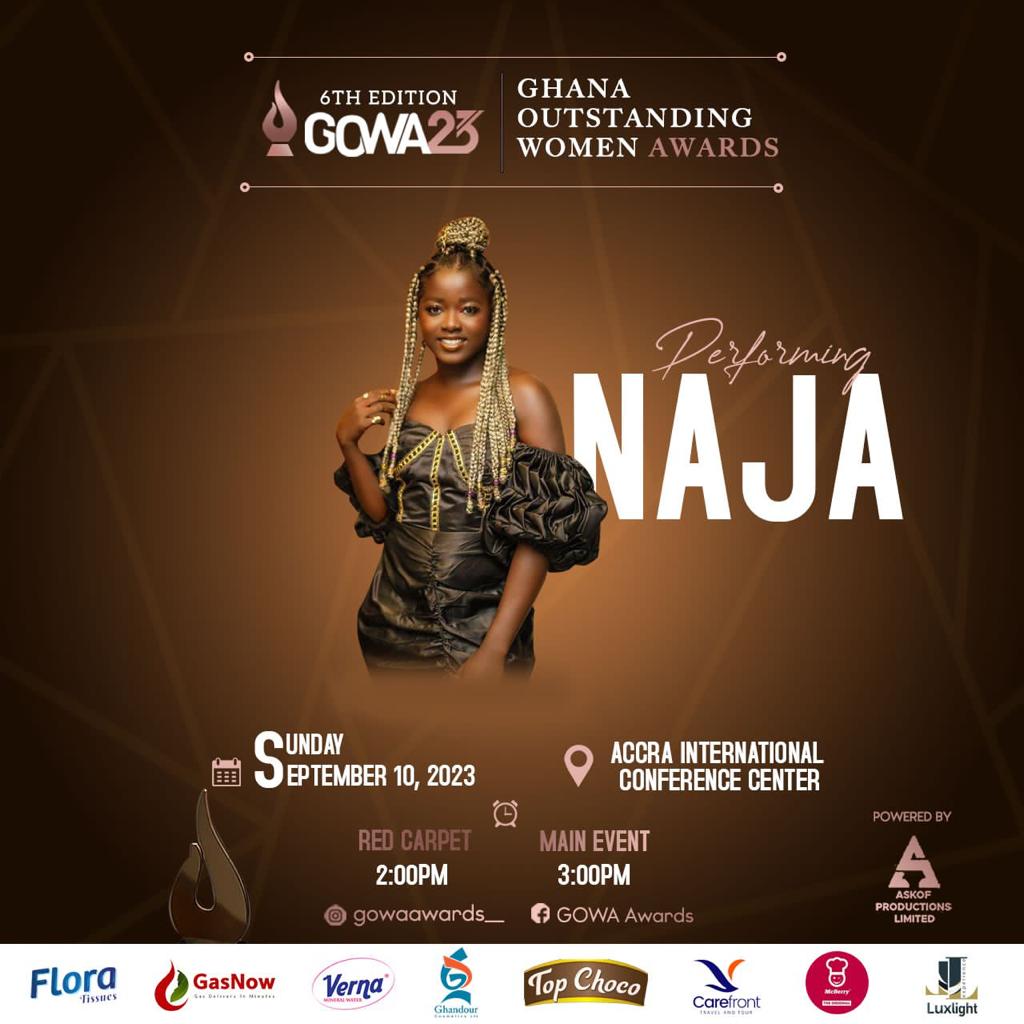 NAJA joins 2023 GOWA artistes' bill - Adomonline.com