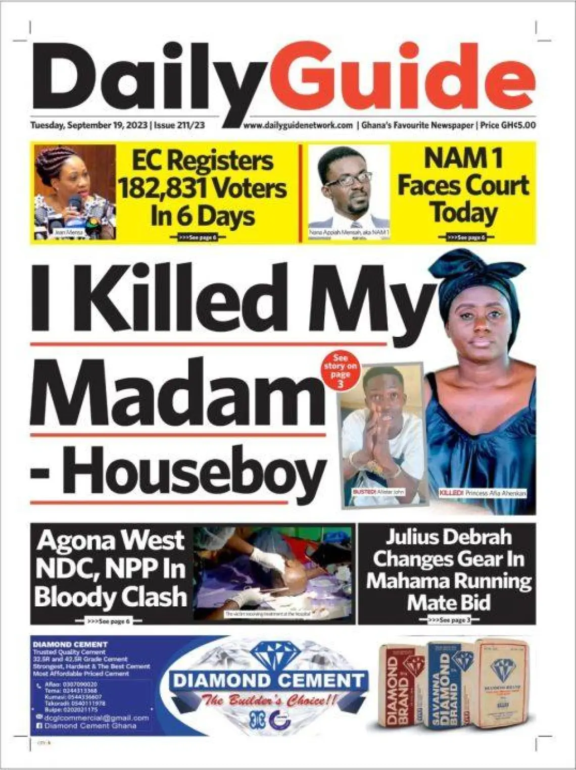 Ghana Newspapers Breaking News
