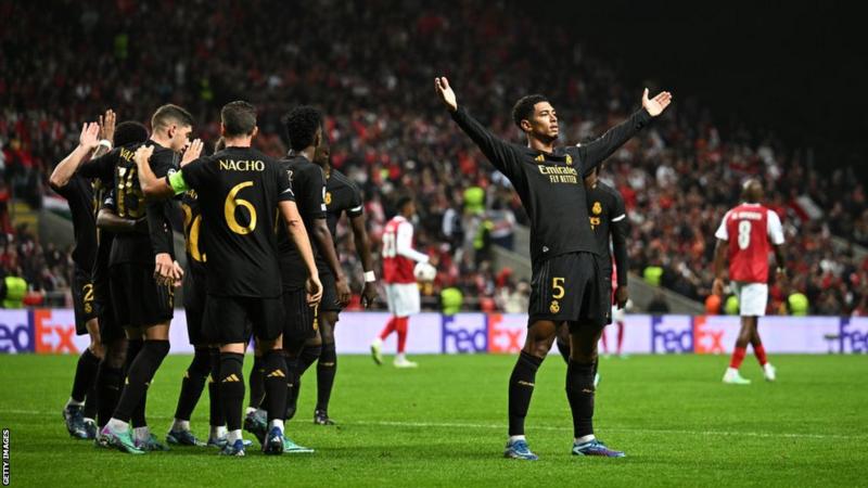 UCL: Bellingham scores again as Real Madrid win at Braga - Adomonline.com
